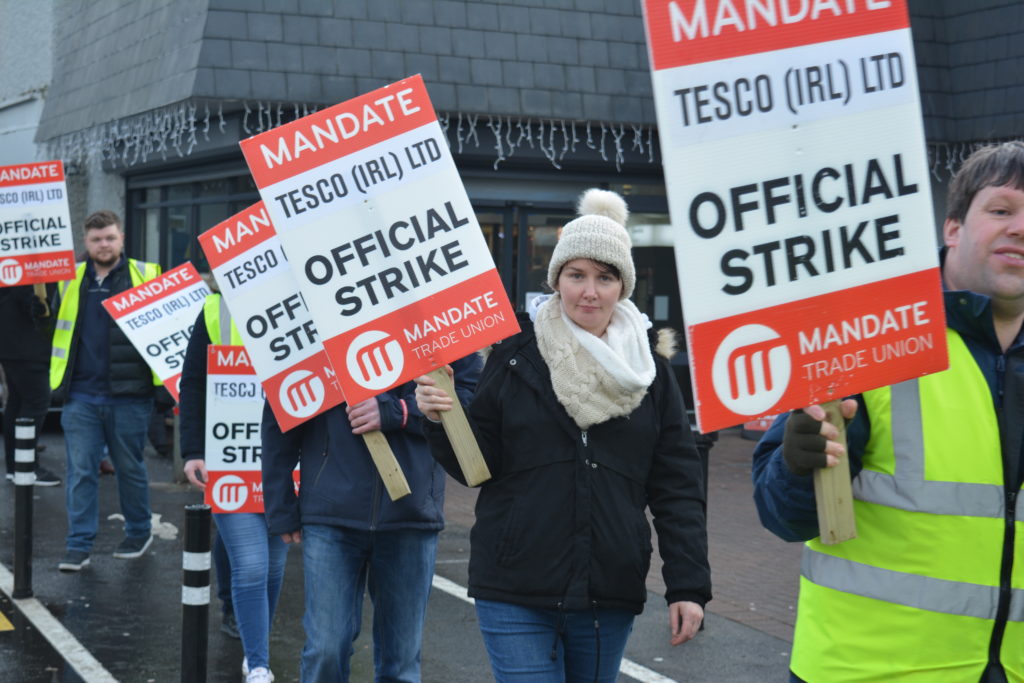 Tesco workers in Sligo strike a blow for their rights - Mandate Trade ...