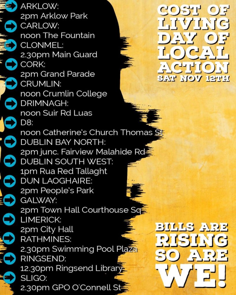 Cost of Living Day of Local Action November 12 - Mandate Trade Union ...