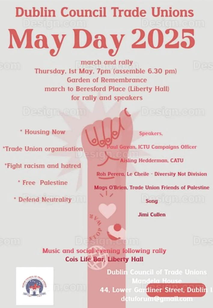 May Day March & Rally 2025 - Mandate Trade Union Ireland