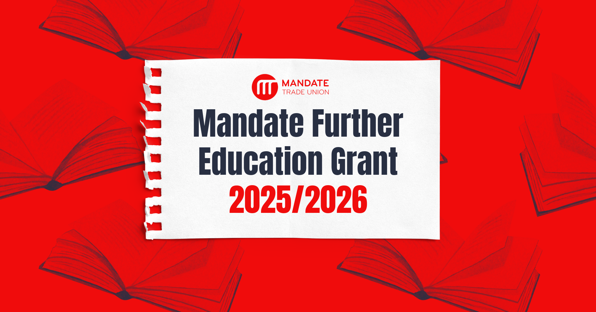 Mandate Further Education Grant 2025/2026 - Mandate Trade Union Ireland
